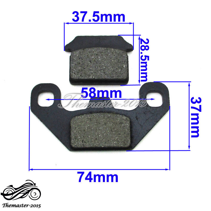 SSR Brake Pads For 125 110 70 cc Apollo Orion SDG Coolster Rear SR Pit ...