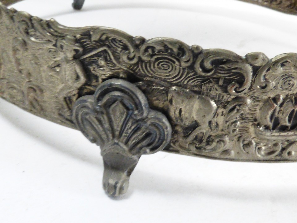 VTG Holland Ware W.M. MTS. MWC Co. Silver E.P. on Copper Bowl Holder ...