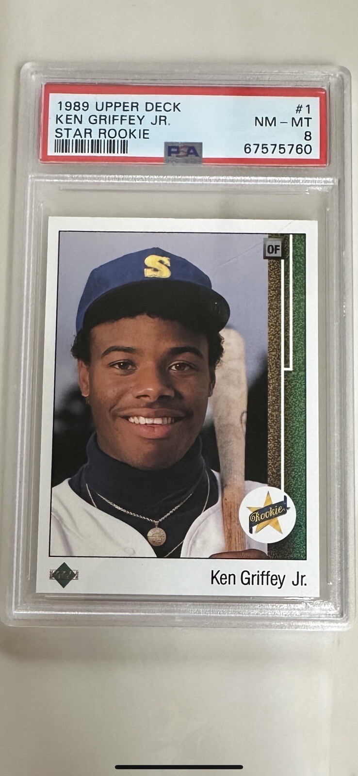 1989 Upper Deck Star Rookie #1 Ken Griffey Jr PSA 8 NM-MT | eBay