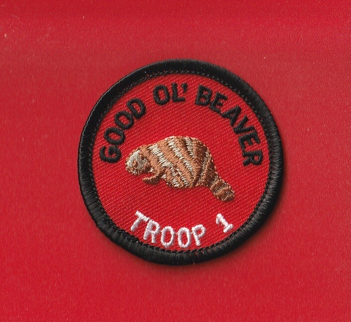 GOOD OL BEAVER Round Patrol Patch Wood Badge Course Cub Boy Scout beads ...
