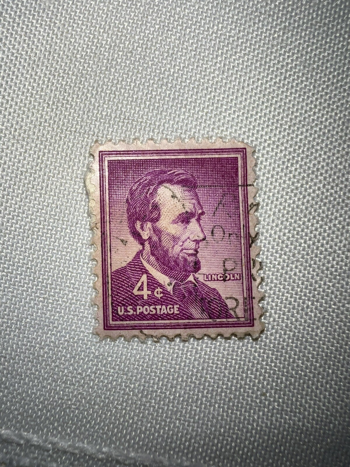 abraham lincoln 4 cent stamp purple very rare | eBay