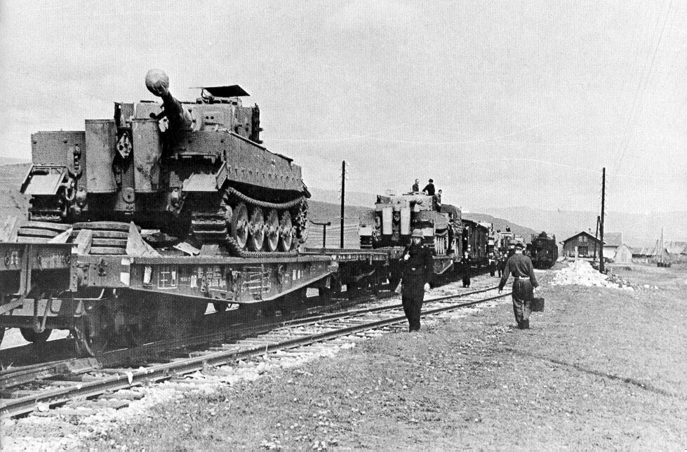 WW2 Photo WWII German Tiger I Tanks on Train Tiger22 World War Two ...