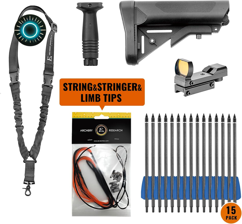 EK Archery Repeating Adder Crossbow 130 lb Cross Bow with 5 Shot auto ...