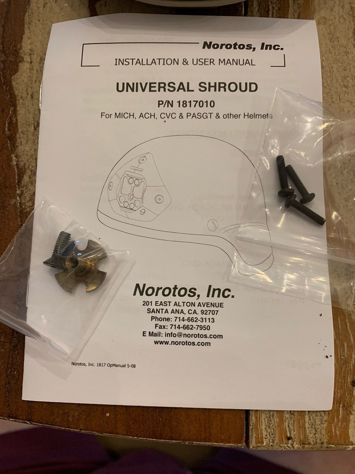New In Plastic Norotos NVG Shroud P/N 1817010 | eBay
