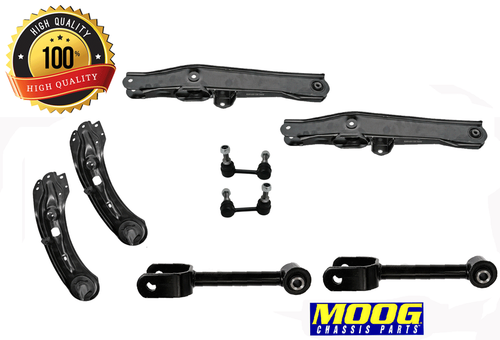 MOOG Brand Kit Rear Parts Control Arms Sway Bar Links Toe Link For ...