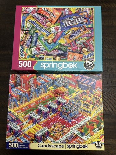 Lot Of 2 Springbok 500 Piece Puzzles Candyscape And Sweet Tooth | eBay