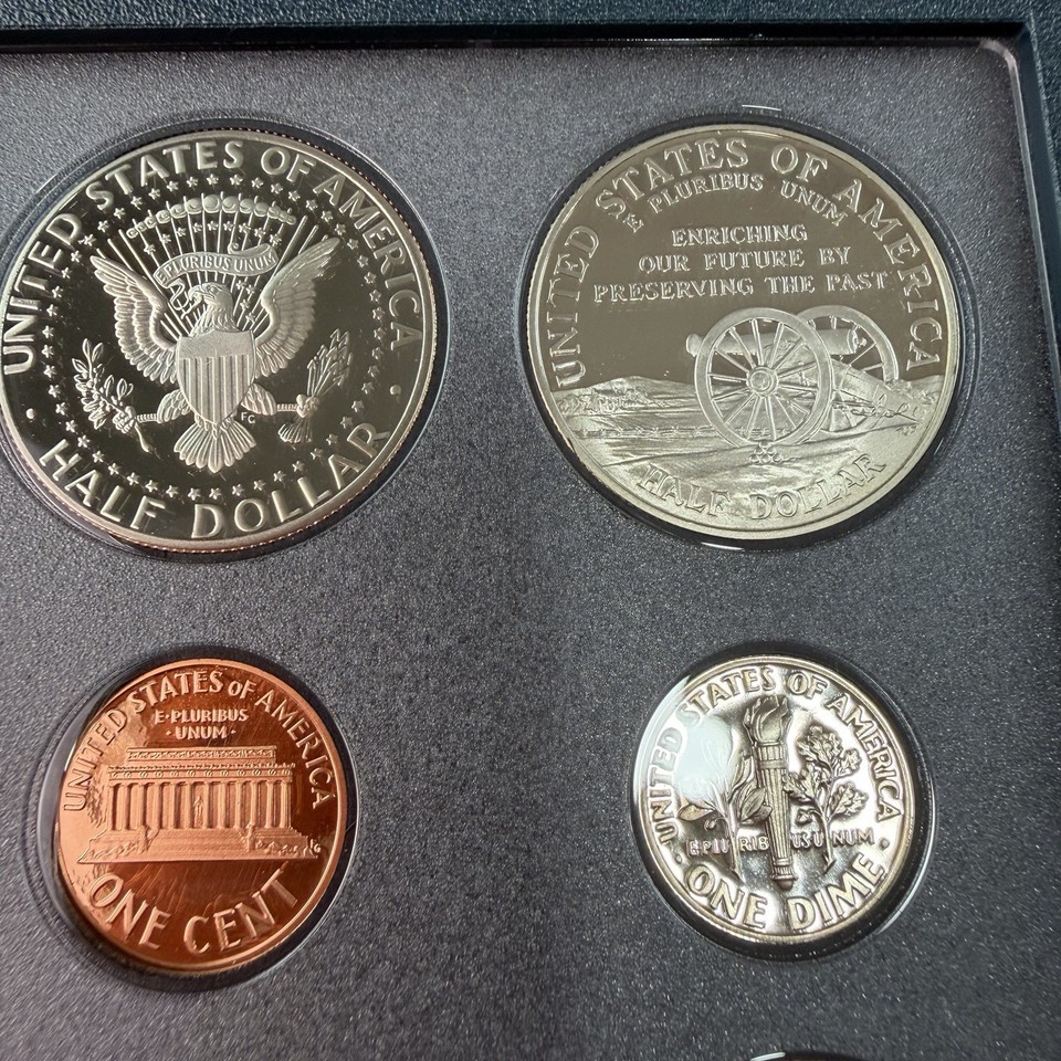 1995 US Mint Silver Prestige Set Civil War Battlefield Commemorative ...