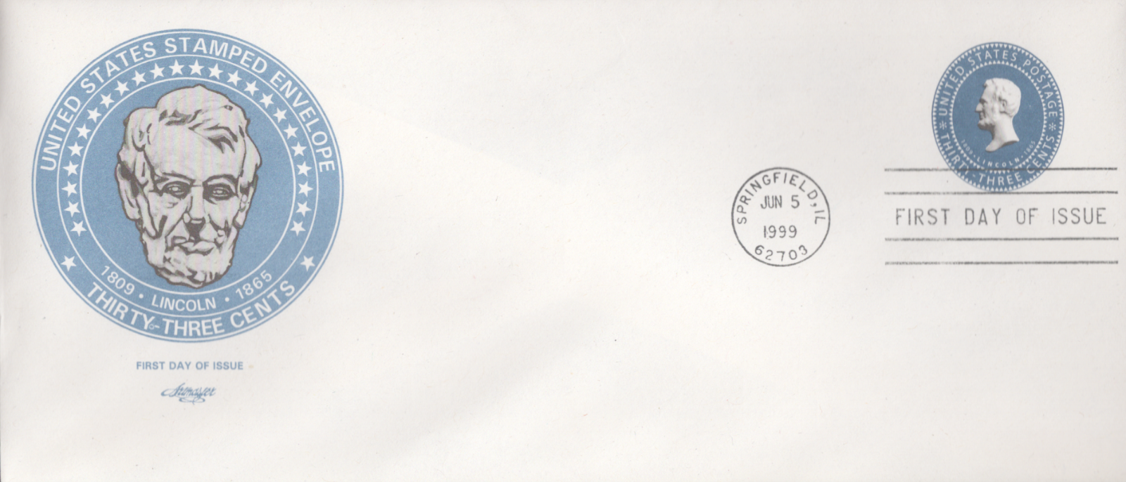 1999 First Day Stamped Envelope - Scott# U645 - Artmaster Cachet Size ...