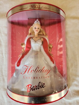Christmas Barbie Holiday Celebration Doll Special Edition 2001 Mattel ...