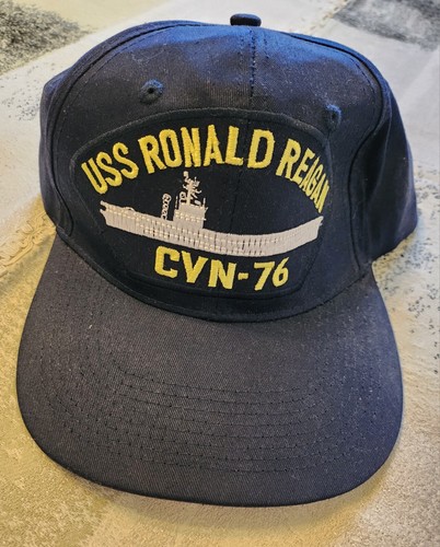 USS Ronald Reagan CVN-76 dark blue baseball cap hat | eBay