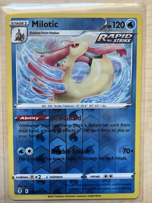 Pokémon TCG Milotic Reverse Holo 038/203 | Evolving Skies | Play/Grade ...