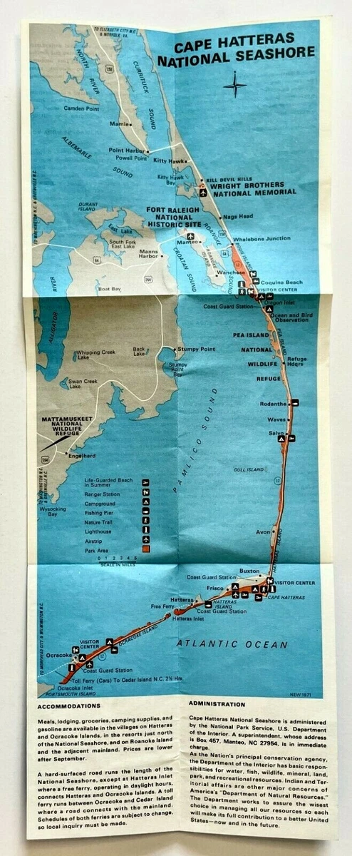 Cape Hatteras National Seashore Map