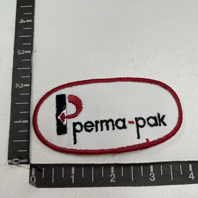 Vtg PERMA-PAK Advertising Patch (Food Storage, I Think) C09Z | eBay