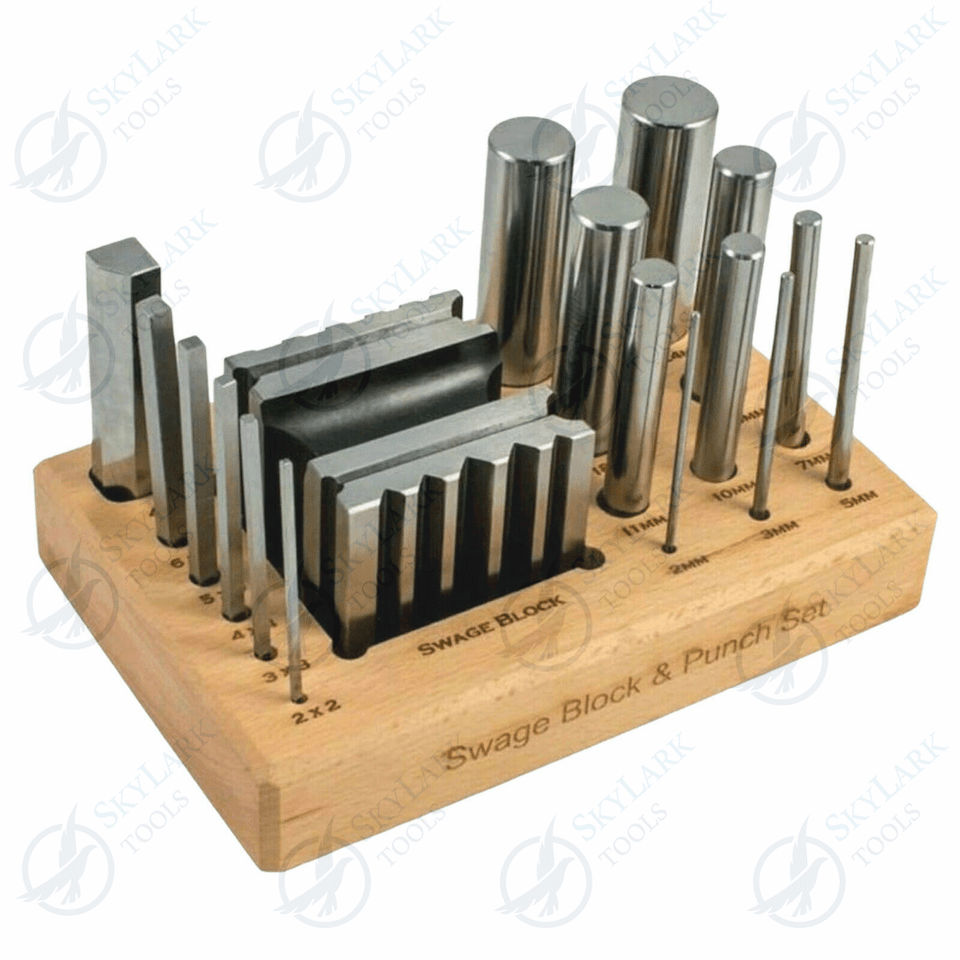 New Doming Block and Punch Set 25Pcs 56Pcs Swage Block Punch Set 16 Pcs ...