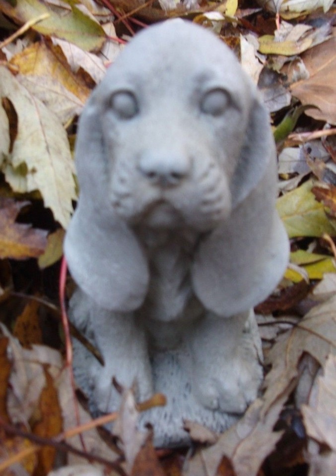 Latex dog mold beagle basset hound plaster cement mould 4"H x 2"W x 3.5 ...