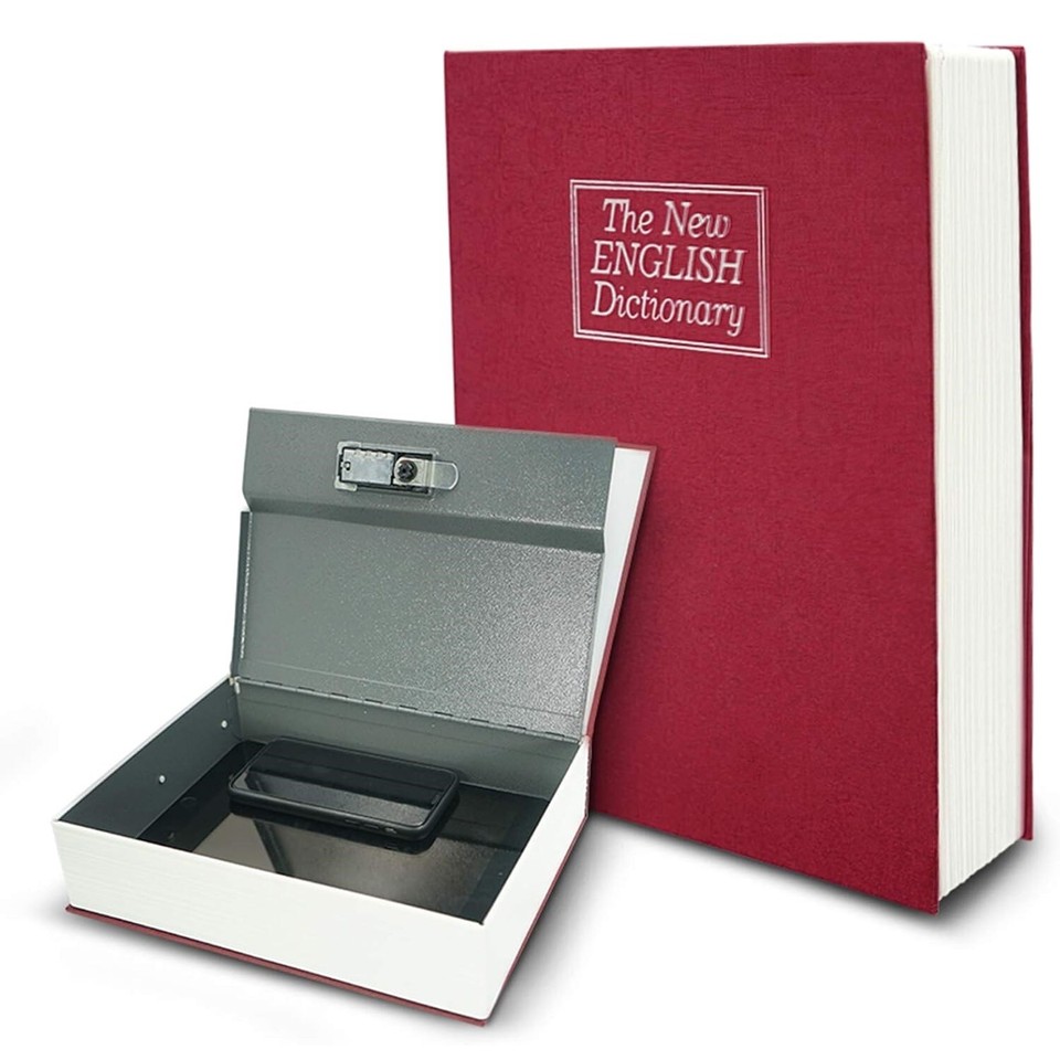 Book Safe Lock Money Cash Sentry Hidden Secret Fire Proof Box Home ...