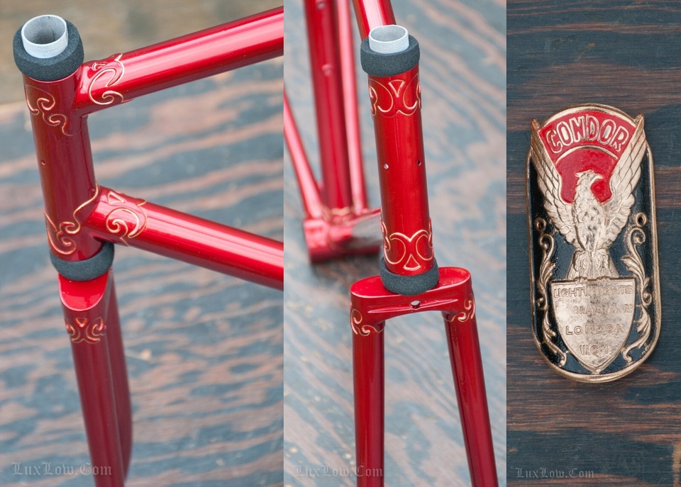 Vintage 56cm Condor Track Bike FRAME FORK 531 Reynolds Steel Bill ...