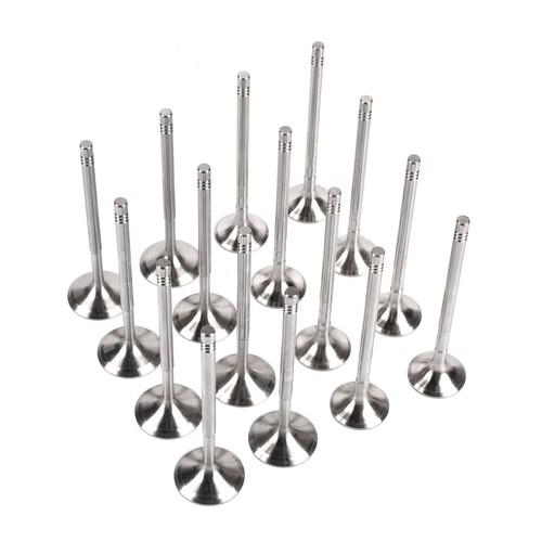 16Pcs Valves Intake & Exhaust Set Fit 1.8 L 2.5 3.5 For Mercedes-Benz ...