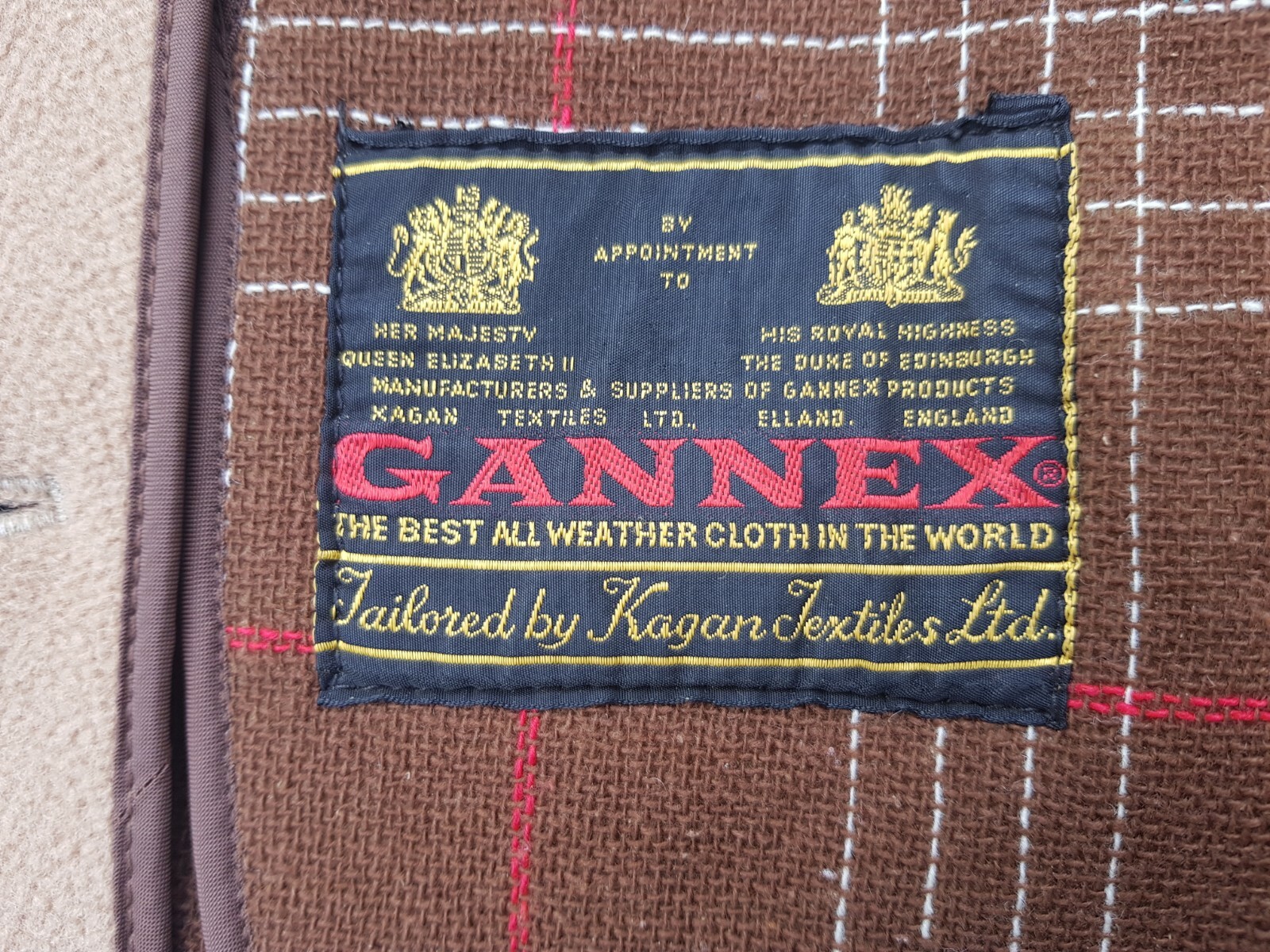 VINTAGE 60'S ALL WEATHER GANNEX LADIES COAT TAILORED BY KAGAN TEXTILES ...