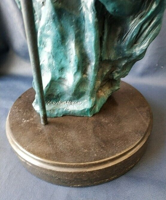 Indian Bust Native American Geronimo Chief Spear Bronze Statue ...