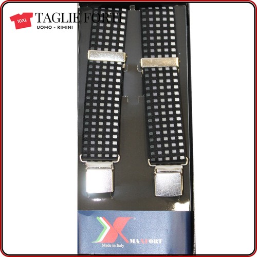 Maxfort. Bretella pantalone elastico con clip taglie forti uomo taglie ...