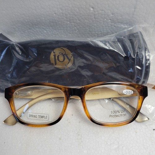 Joy Mangano Readers, +3.00, New, Spring Temple, 100% UV Protect, Free ...