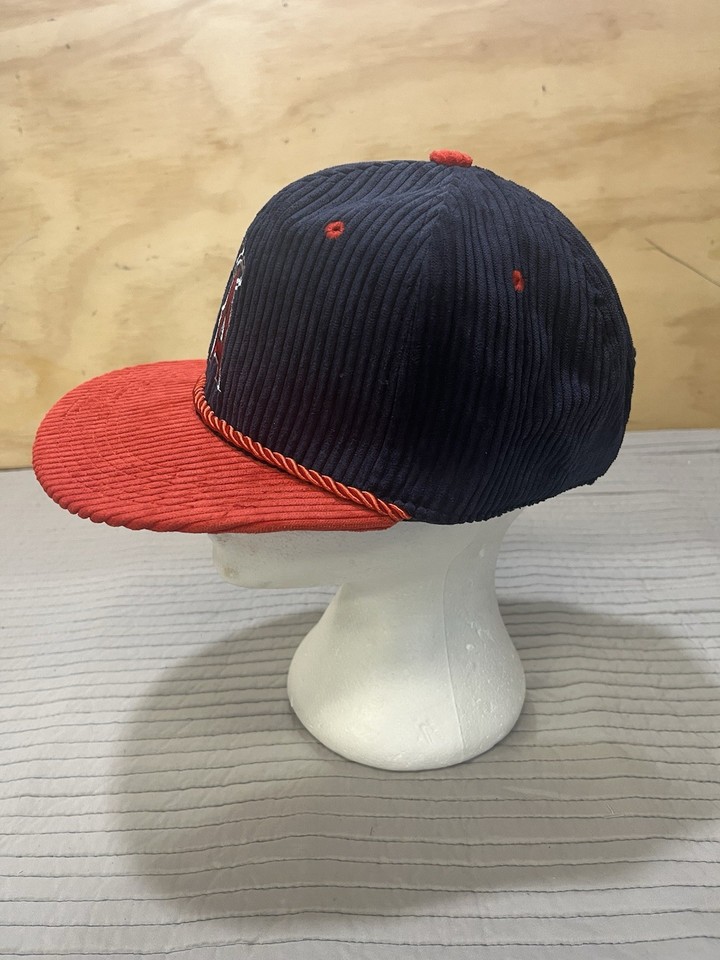 Vtg Anaheim Angels Farmer John Navy Red Rope Hat Snapback Corduroy MLB ...