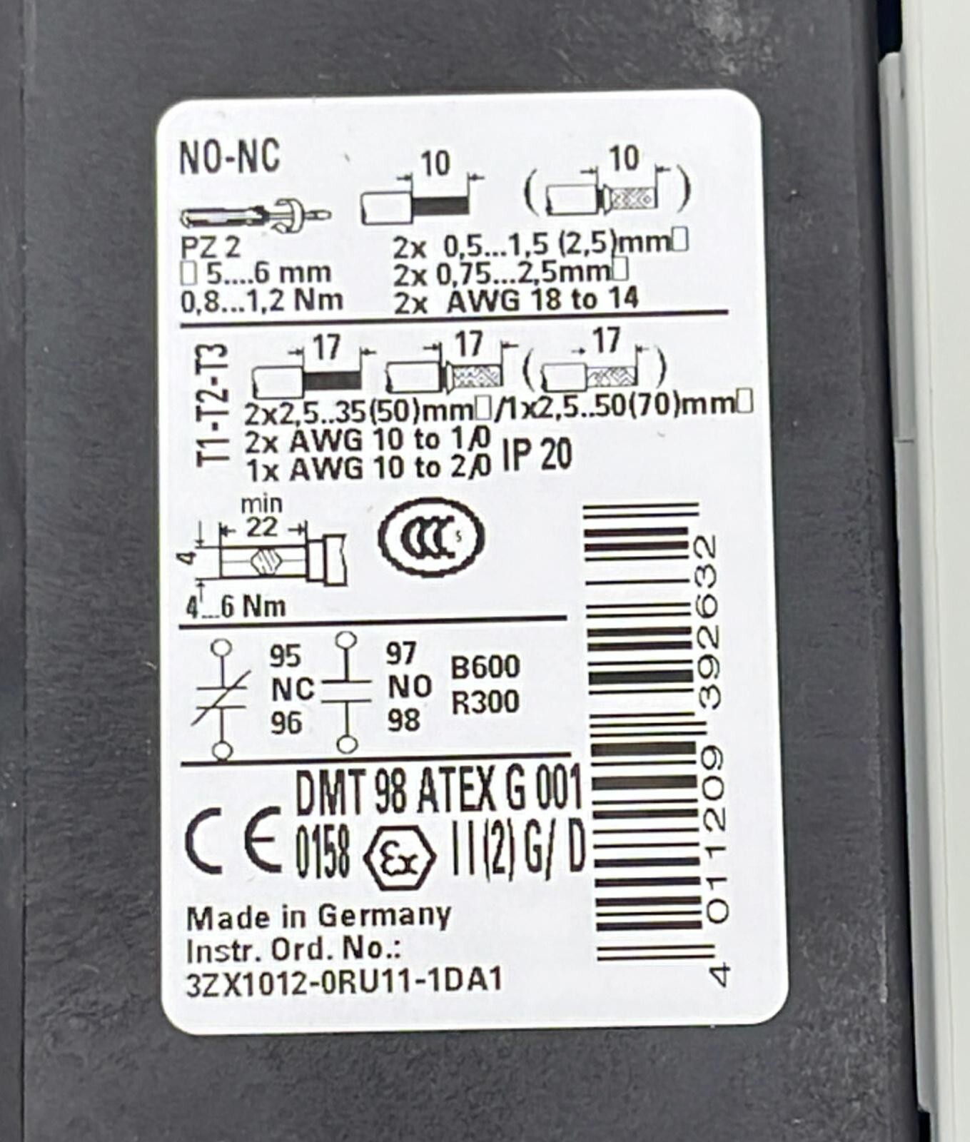 NEW** Siemens 3RU1146-4MB1 Overload relay 80-100A | eBay