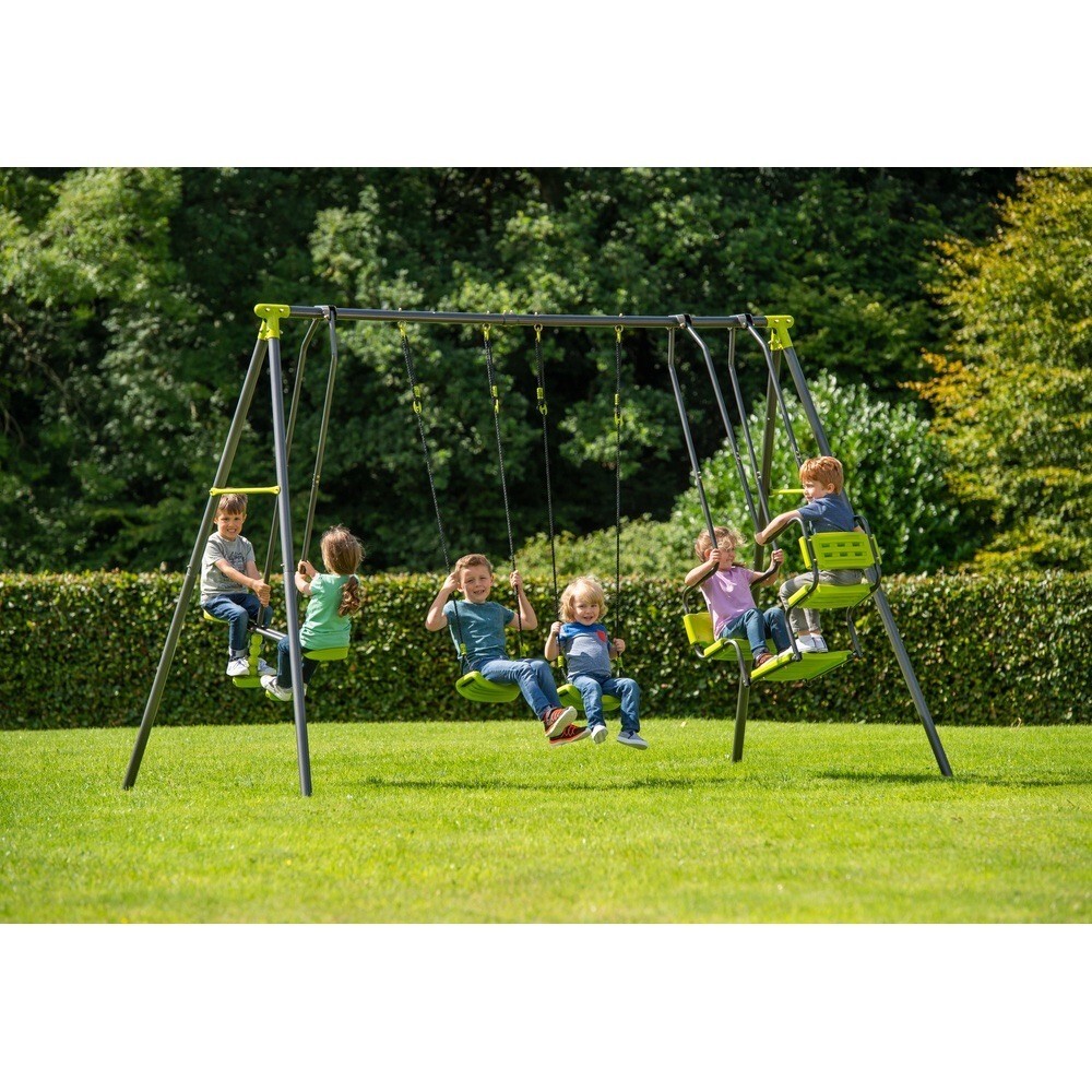 Swing Set With Glider Metal 4 Seat Units Adjustable Durable Gift Ideas ...