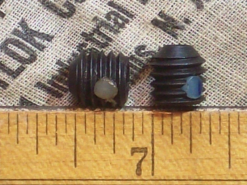 SET SCREWS NYLOK SCREW 3/8-16 X 3/8 CUP POINT NYLON PELLET LOCKING QTY ...