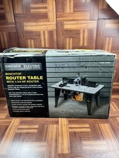 Chicago Electric 95380 Bench-Top Router Table with 1-3/4 HP Router for ...
