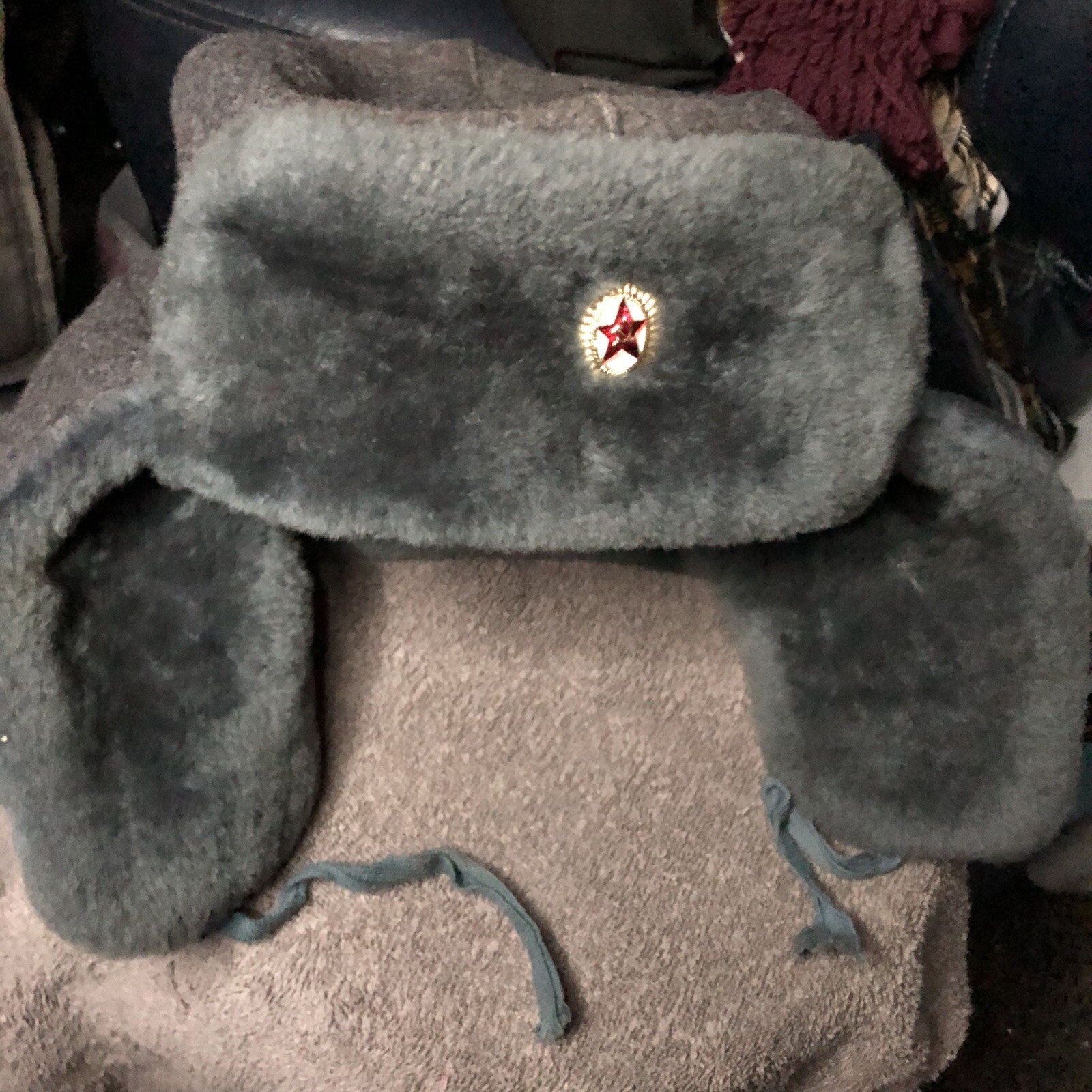 1940s Authentic Russian Ushanka Military hat w/ Army … - Gem