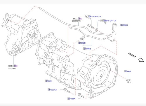 21020-X414E New Automatic Transmission 7 Speed for 2009-12 Infiniti ...