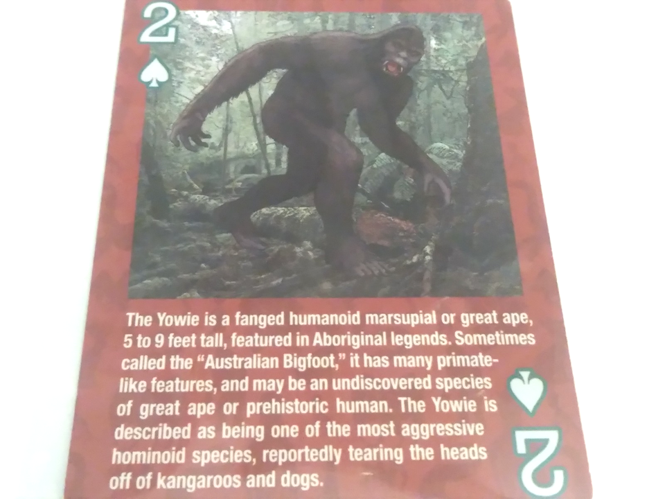 Cryptid Creatures, Playing Card, Yowie, Near Mint To Mint Condition | eBay