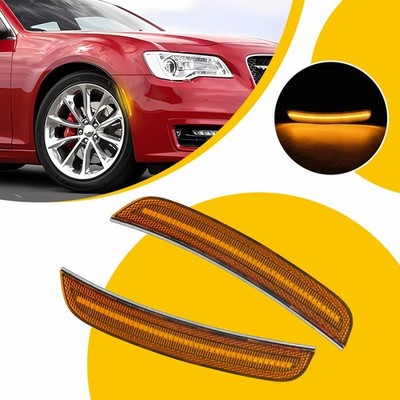 Amber LED Front Side Marker Light For 2015-23 Chrysler 300 68214402AD ...