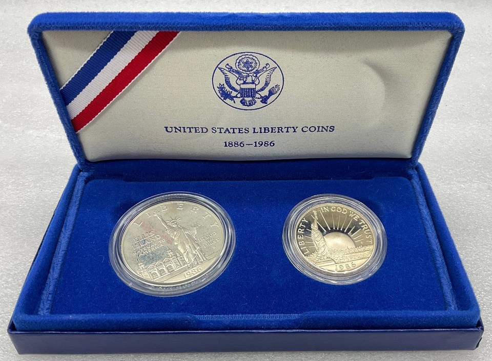 1986 S United States Liberty Coins Mint Proof Set - Silver Dollar ...