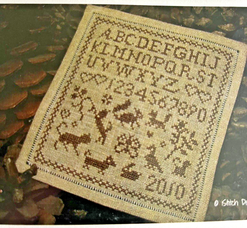 Animal Sampler Cross Stitch Pattern Chart Sew Animalistic Primitive ...