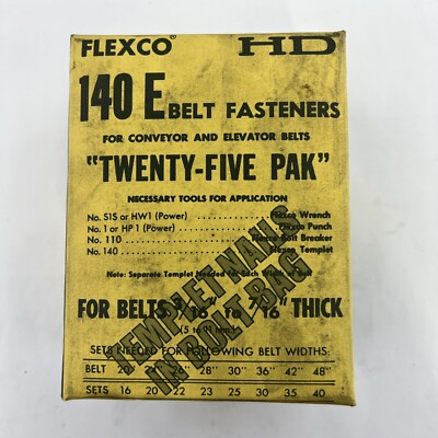 FLEXCO 140E NOS Box Of 25 Fasteners | eBay