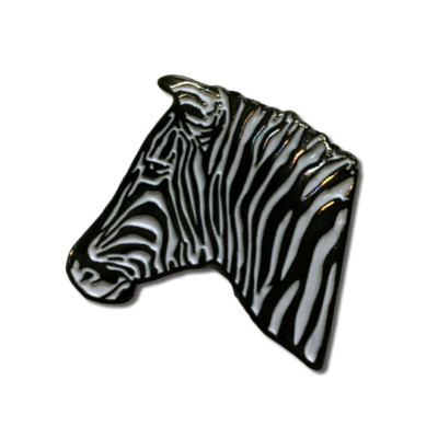 Zebra Head Enamel Lapel Pin Badge Brooch | eBay