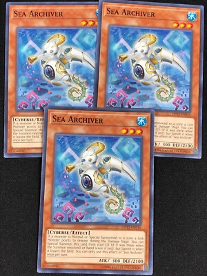 YUGIOH SEA ARCHIVER OP12-EN016 COMMON X3 (NM) | eBay