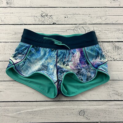 Ivivva Athletic Running Yoga Shorts Girl's 10 Blue Green | eBay