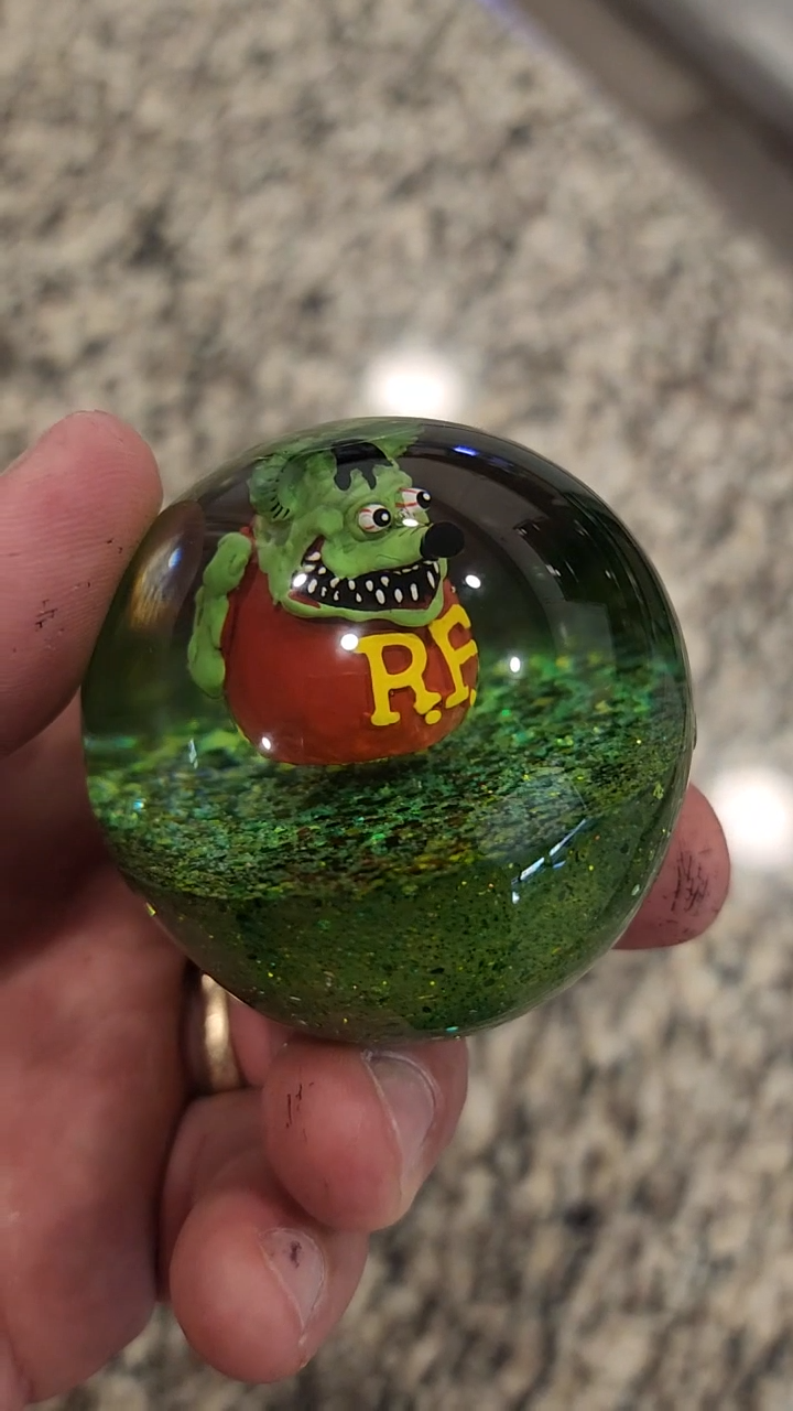 Rat Fink Custom Shift Knob Vintage Rat Fink Dice Hot Rod rat rod ...
