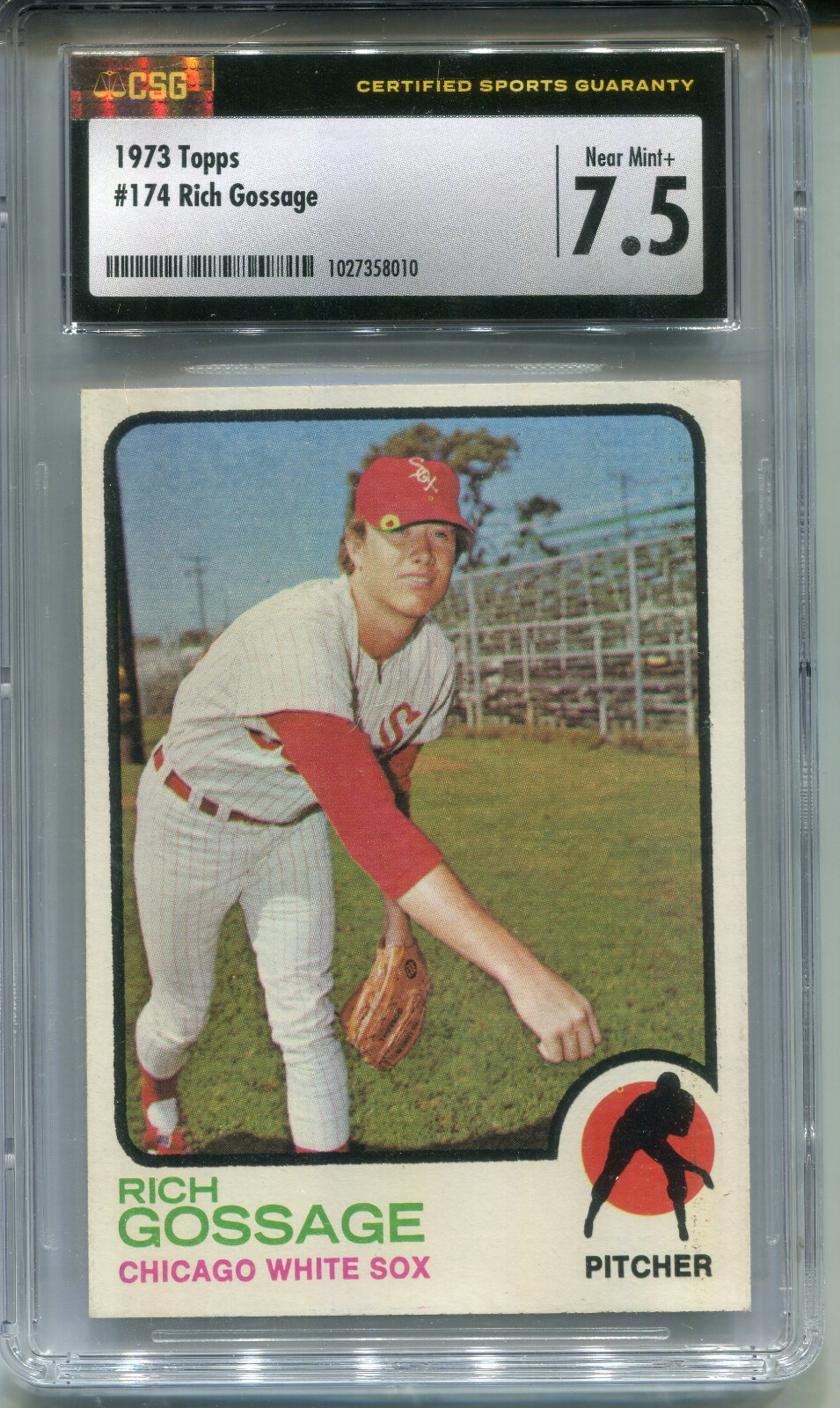 1973 Topps #174 Rich Gossage Rookie CSG 7.5 NM+ Chicago White Sox | eBay