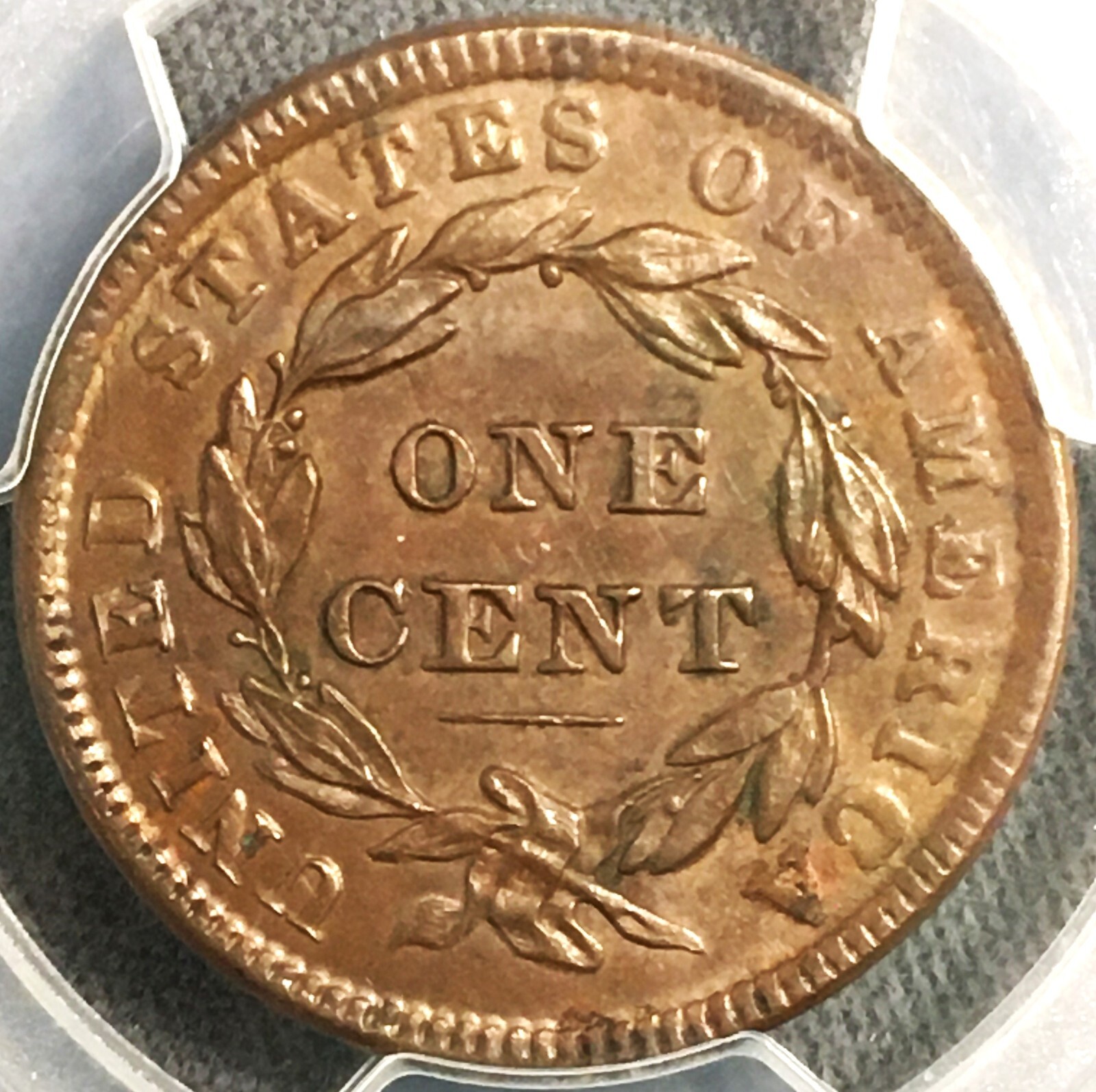 1839 LARGE CENT HEAD OF 1838==PCGS MS63==N-2==NICE CHOC BROWN ==FREE ...