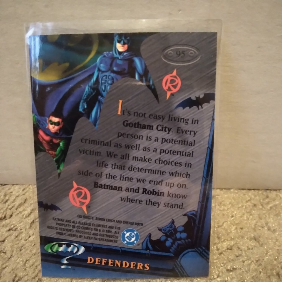 Batman Forever Metal Foil Base Card #95 Val Kilmer as Batman | eBay