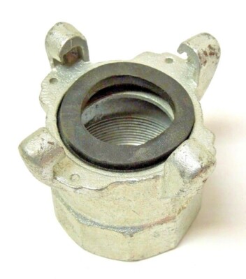 2" Female NPT 4-Lug Universal Crowfoot Coupling Chicago Fitting Plated ...