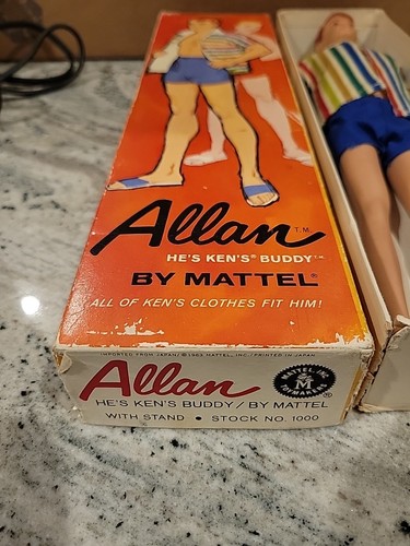 Vintage Barbie Doll ALLAN with ,Box,Original Outfit No Stand | eBay