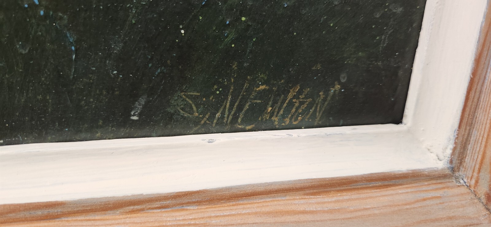 SAM NEWTON HOF FLORIDA HIGHWAYMEN PAINTING SIGNED OIL ON UPSON BOARD ...