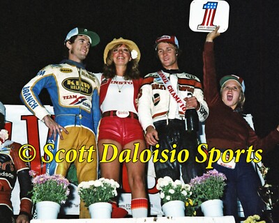 1980 Hank Scott Randy Goss Lynn Griffis 8 X 10 Ascot AMA Motorcycle ...
