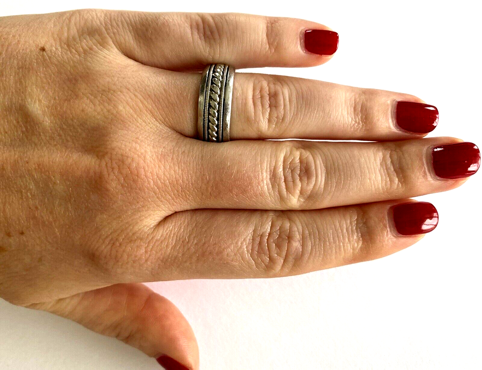 Scott Kay Palladium Pd 950 Rope Braid Design Ladies Ring Wedding Band Size 7.75 | eBay